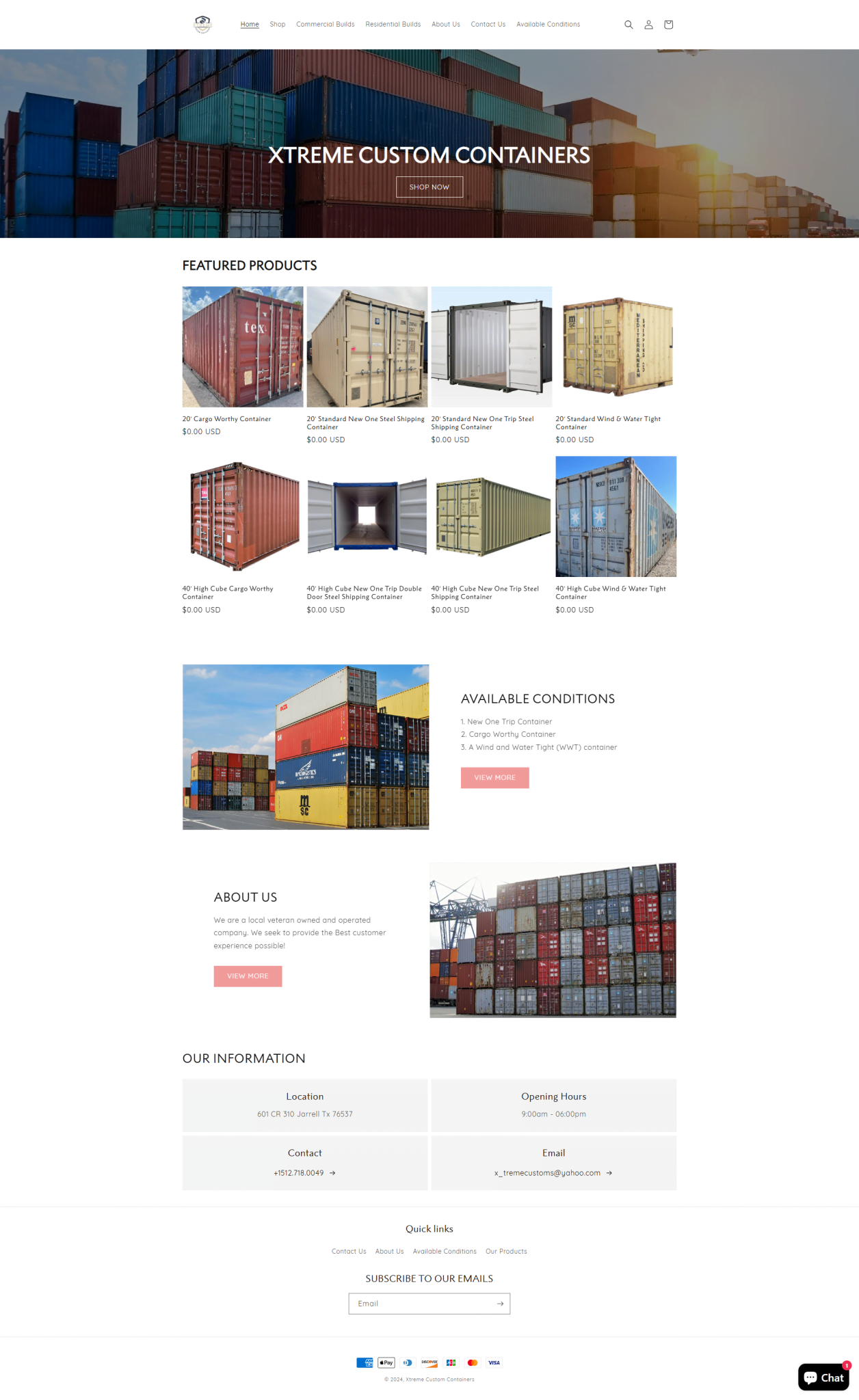 Xtreme Custom Containers | W3Inventor Digital Solution